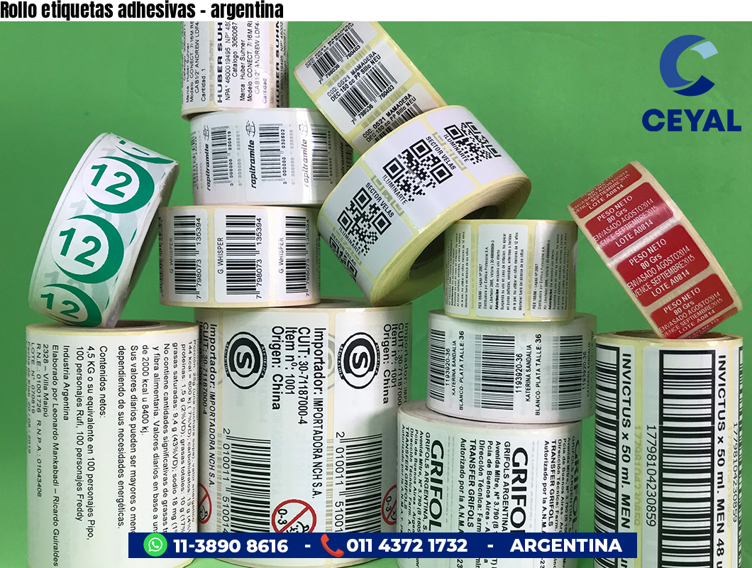 Rollo etiquetas adhesivas – argentina - Rollos Zebra