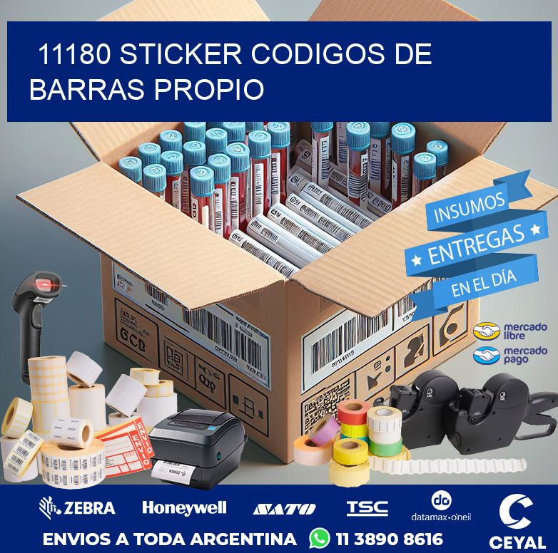 11180 STICKER CODIGOS DE BARRAS PROPIO - Rollos Zebra