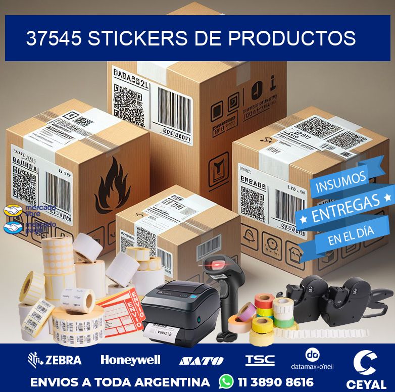 37545 STICKERS DE PRODUCTOS - Rollos Zebra