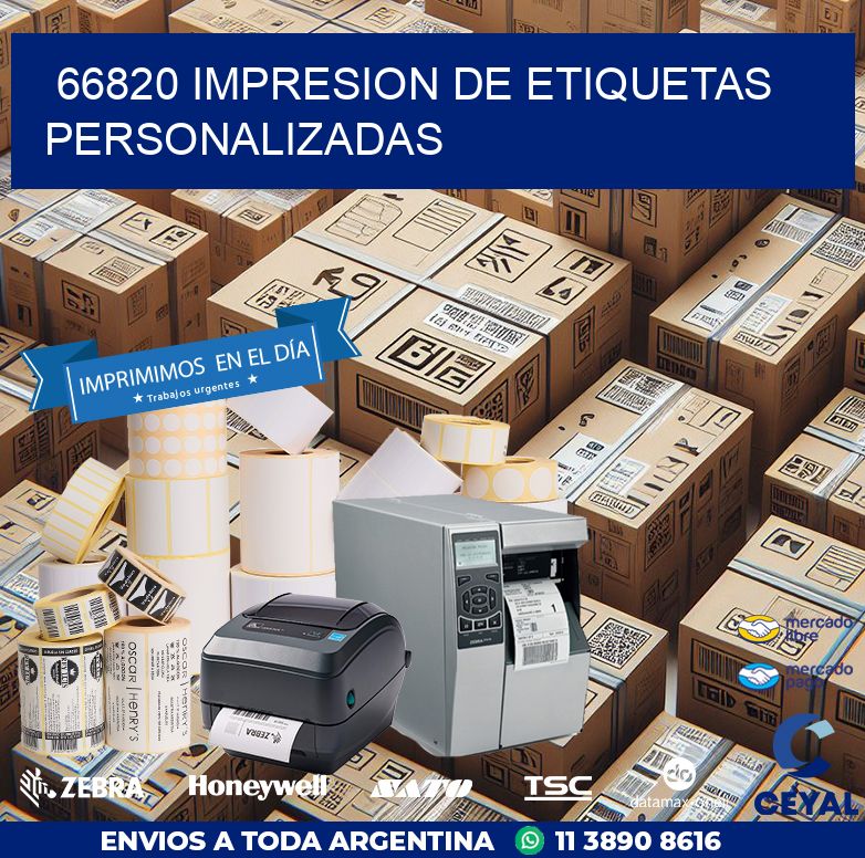 66820 IMPRESION DE ETIQUETAS PERSONALIZADAS - Rollos Zebra