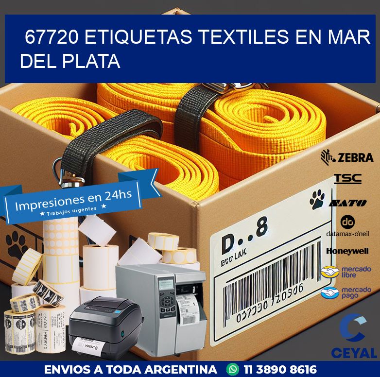 67720 ETIQUETAS TEXTILES EN MAR DEL PLATA - Rollos Zebra
