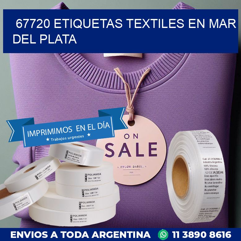 67720 ETIQUETAS TEXTILES EN MAR DEL PLATA - Rollos Zebra