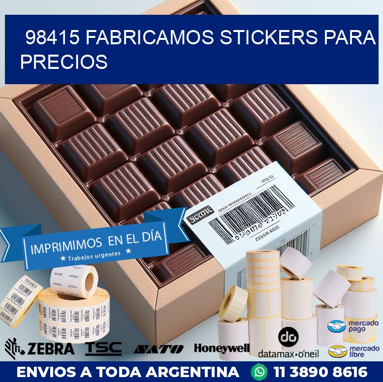 98415 FABRICAMOS STICKERS PARA PRECIOS - Rollos Zebra