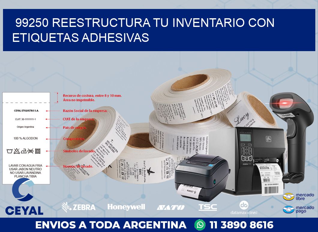 99250 REESTRUCTURA TU INVENTARIO CON ETIQUETAS ADHESIVAS - Rollos Zebra