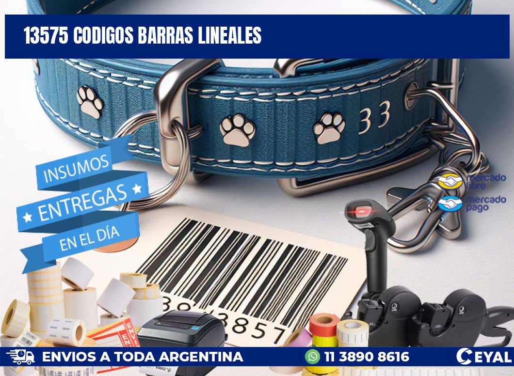 13575 CODIGOS BARRAS LINEALES - Rollos Zebra