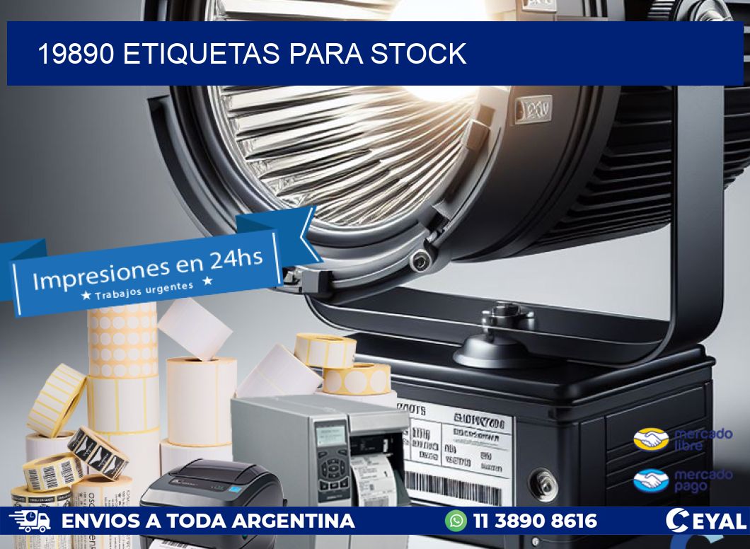 19890 ETIQUETAS PARA STOCK - Rollos Zebra