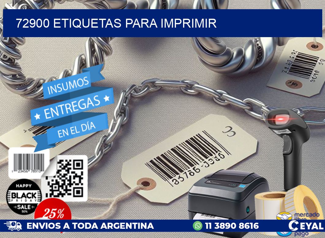 72900 ETIQUETAS PARA IMPRIMIR - Rollos Zebra