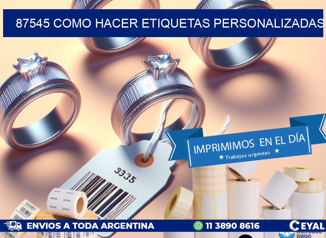 87545 como hacer etiquetas personalizadas - Rollos Zebra