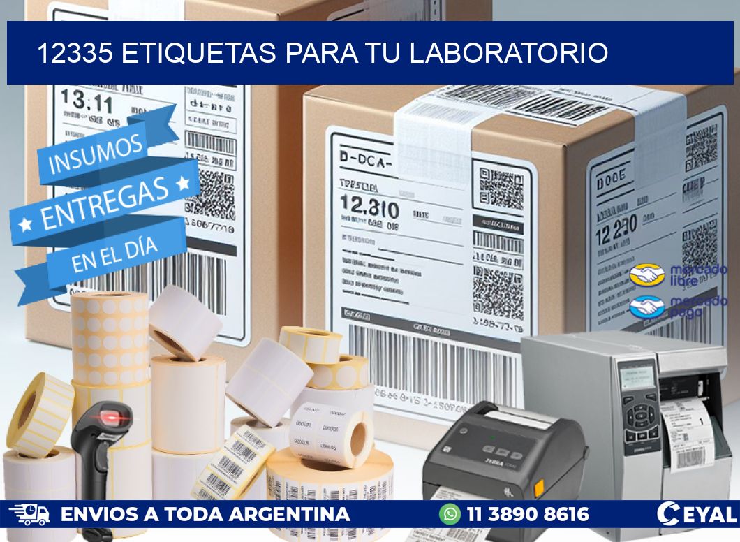 12335 ETIQUETAS PARA TU LABORATORIO - Rollos Zebra