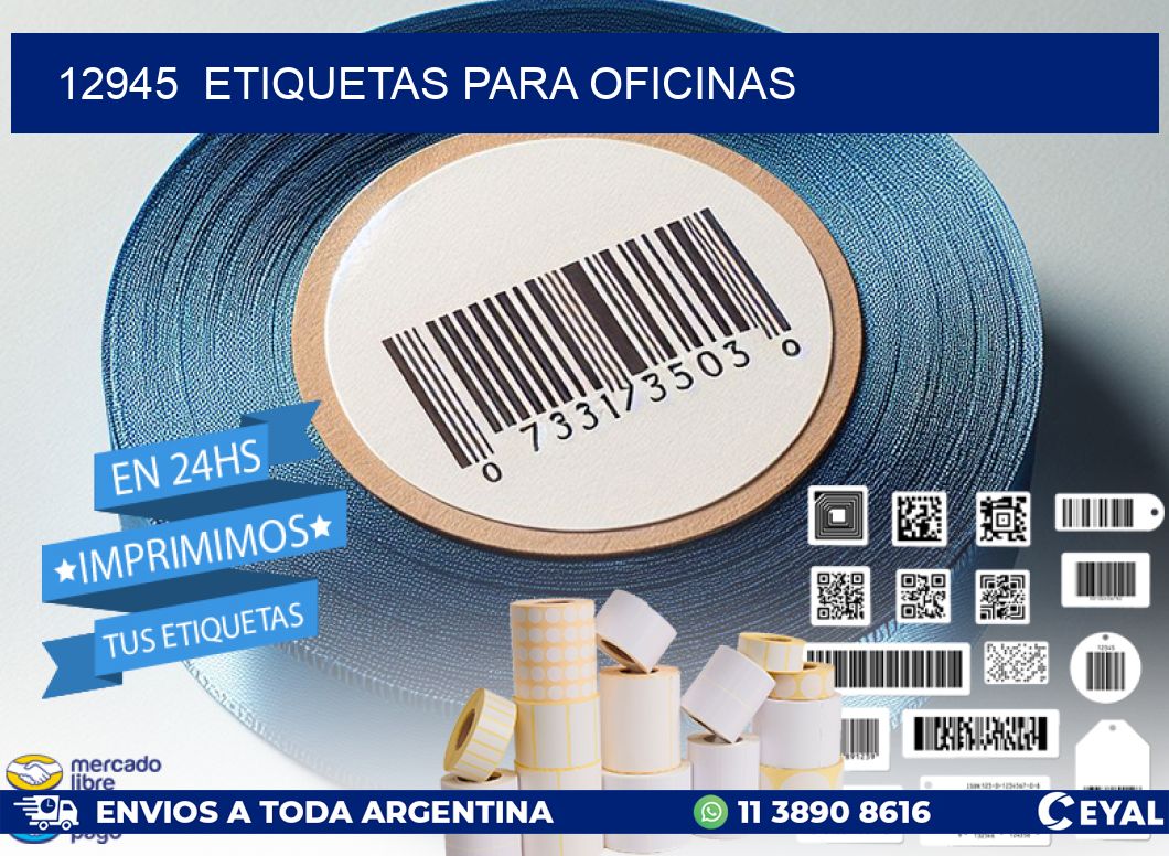 12945 ETIQUETAS PARA OFICINAS - Rollos Zebra