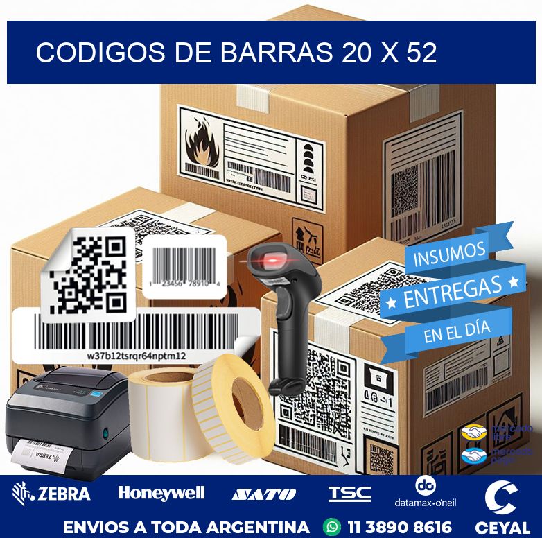 200 códigos de barras - Rollos Zebra