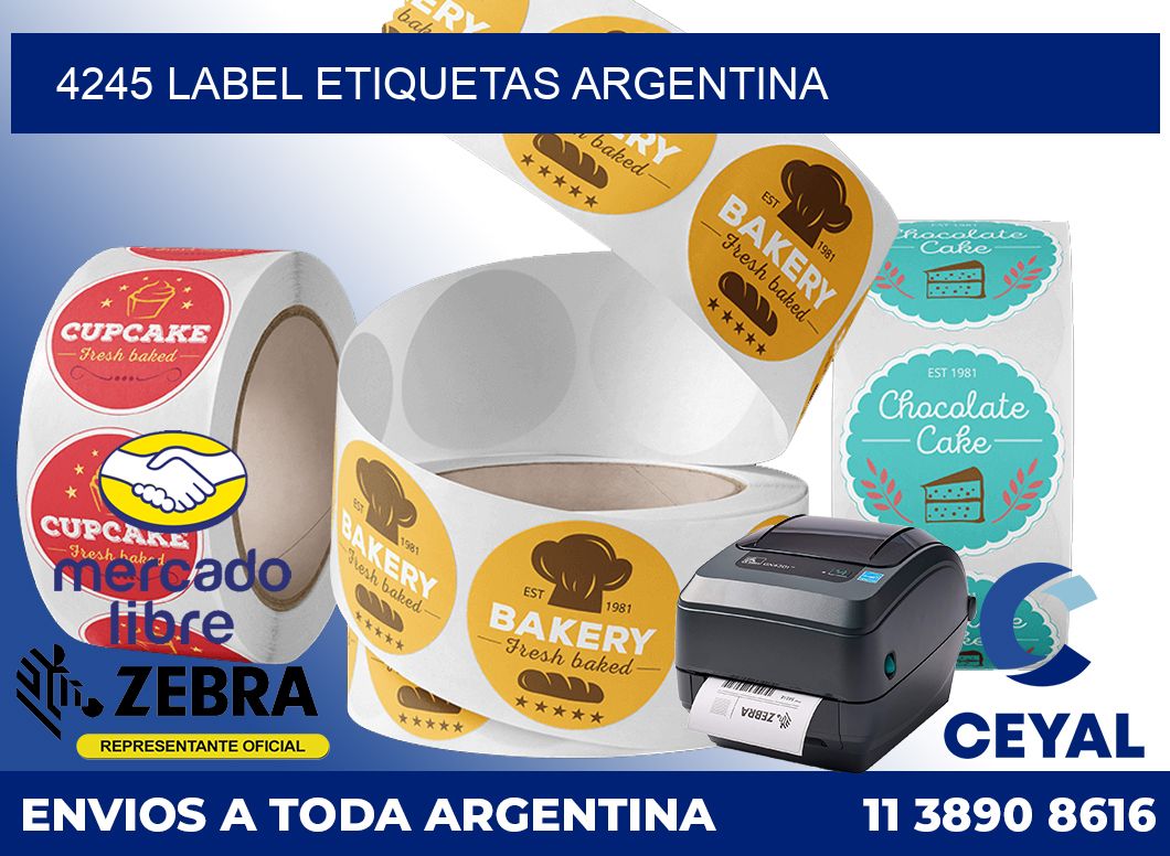4245 LABEL ETIQUETAS ARGENTINA - Rollos Zebra