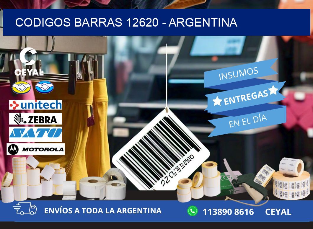 CODIGOS BARRAS 12620 – ARGENTINA - Rollos Zebra
